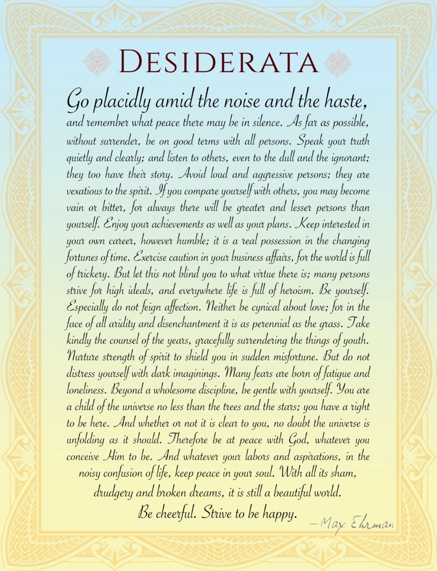 Desiderata Prints 10-Pack of Prayer Posters